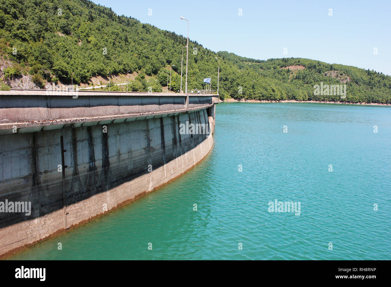 Hydroelectric Dam at Lake Plastira of Karditsa central Greece Europe ...