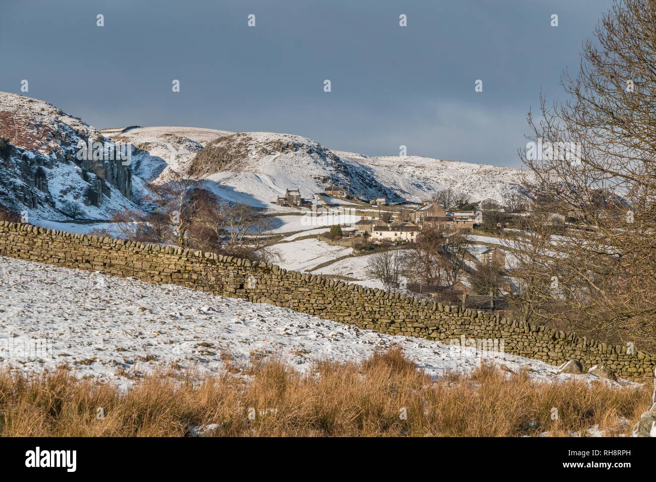 North Pennines AONB Landscape, the rural farming hamlet of Holwick ...