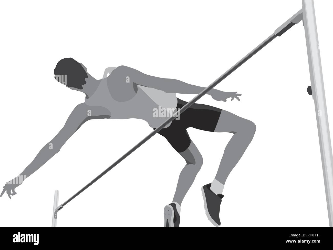 High Jump Clipart Black And White