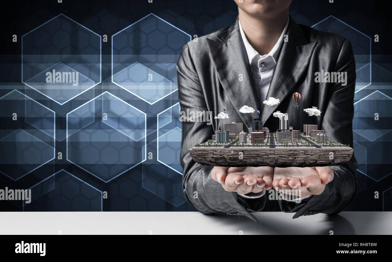 Concept of modern urban development Stock Photo - Alamy