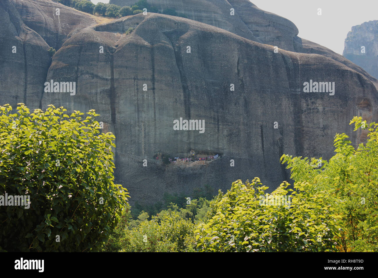 Monastery of St. George Mandila in Meteora rock formation Kalambaka ...
