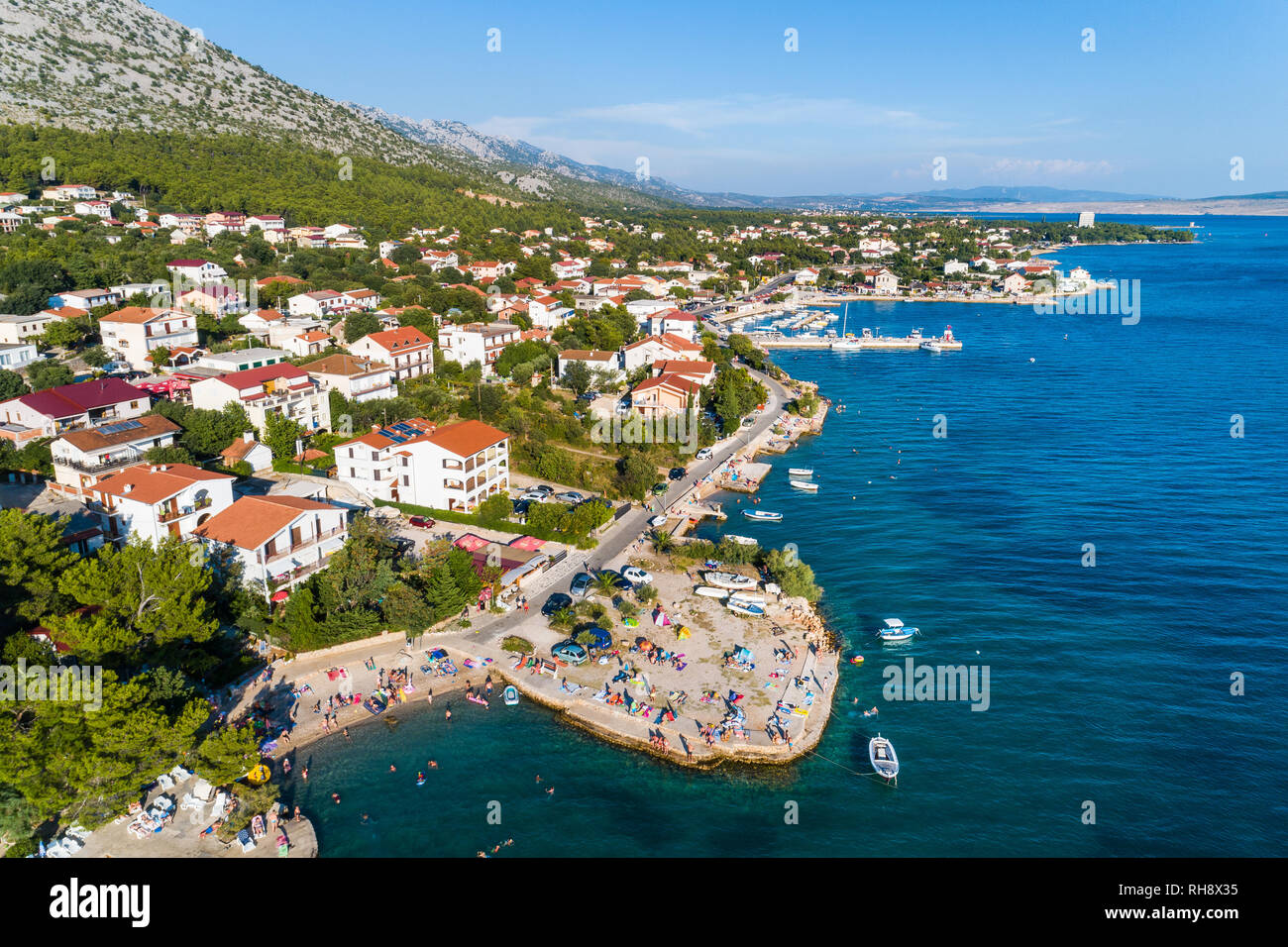 Starigrad-Paklenica, town at the entrance of National Park Paklenica ...