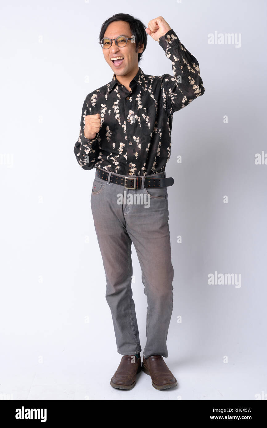 Excited man full body shot hi-res stock photography and images - Alamy