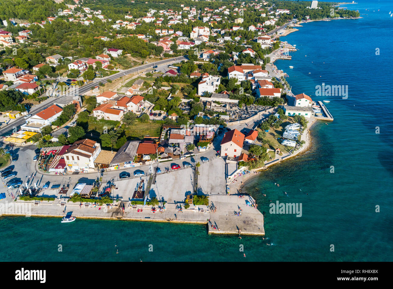 Starigrad-Paklenica, town at the entrance of National Park Paklenica ...