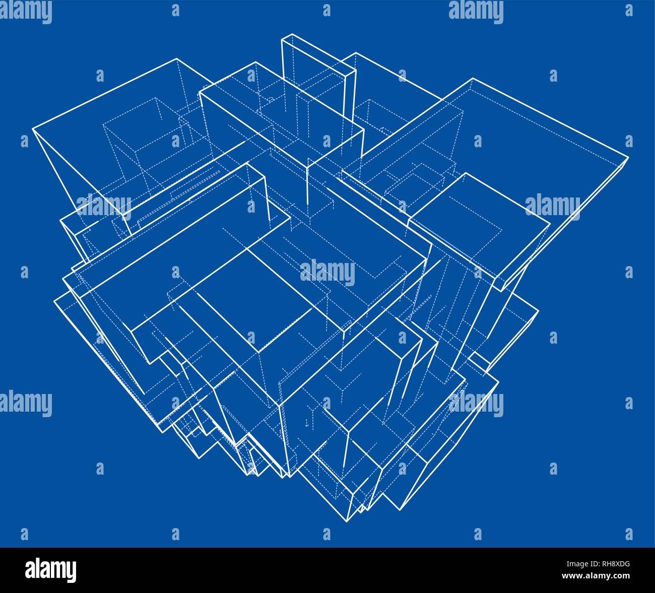 Square wire frame block border Stock Vector Images - Alamy