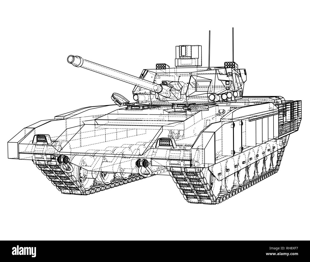 Blueprint of realistic tank Stock Vector Image & Art - Alamy