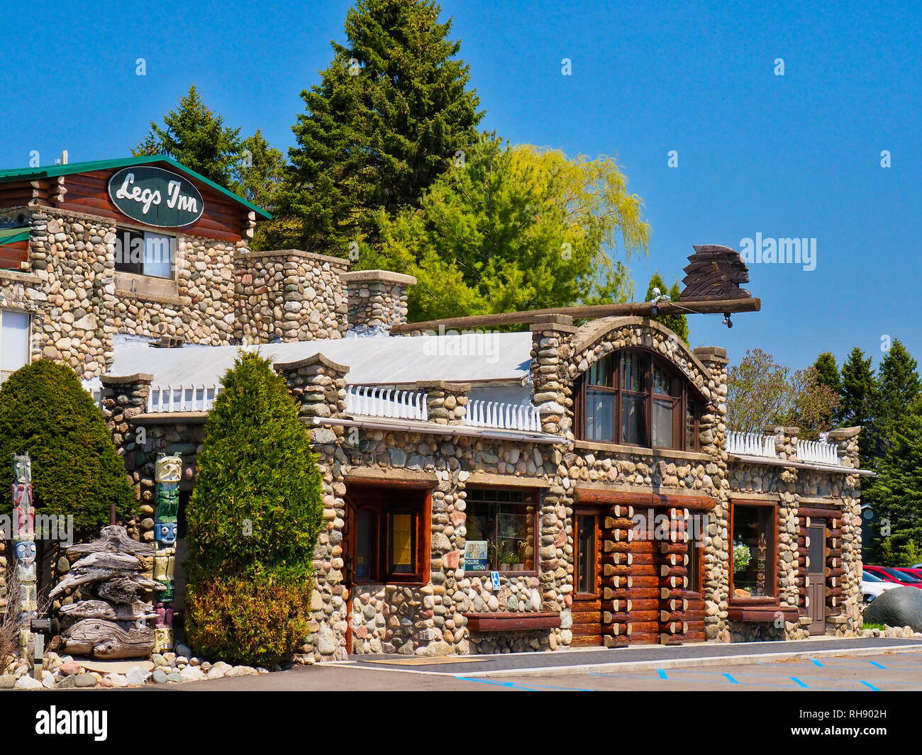 Legs Inn, Cross Village, Michigan, USA Stock Photo - Alamy