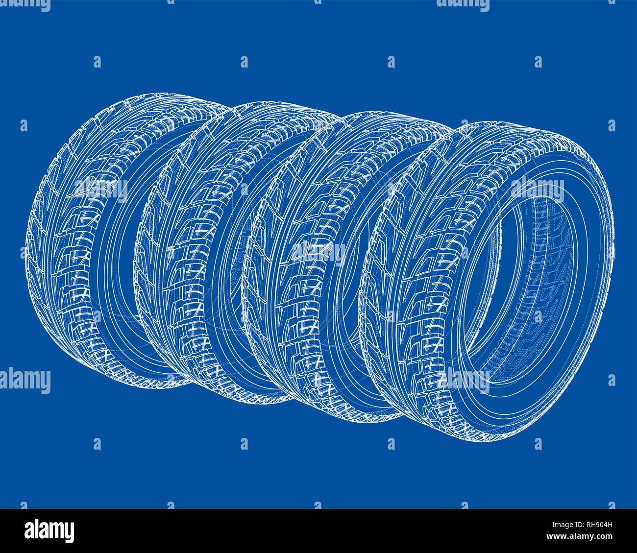 Car tires concept. Vector rendering of 3d Stock Vector Image & Art - Alamy