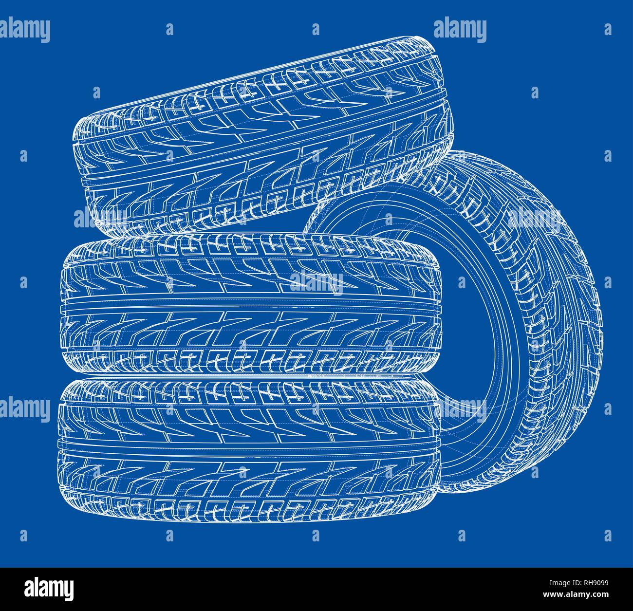 Car tires concept. Vector rendering of 3d Stock Vector Image & Art - Alamy