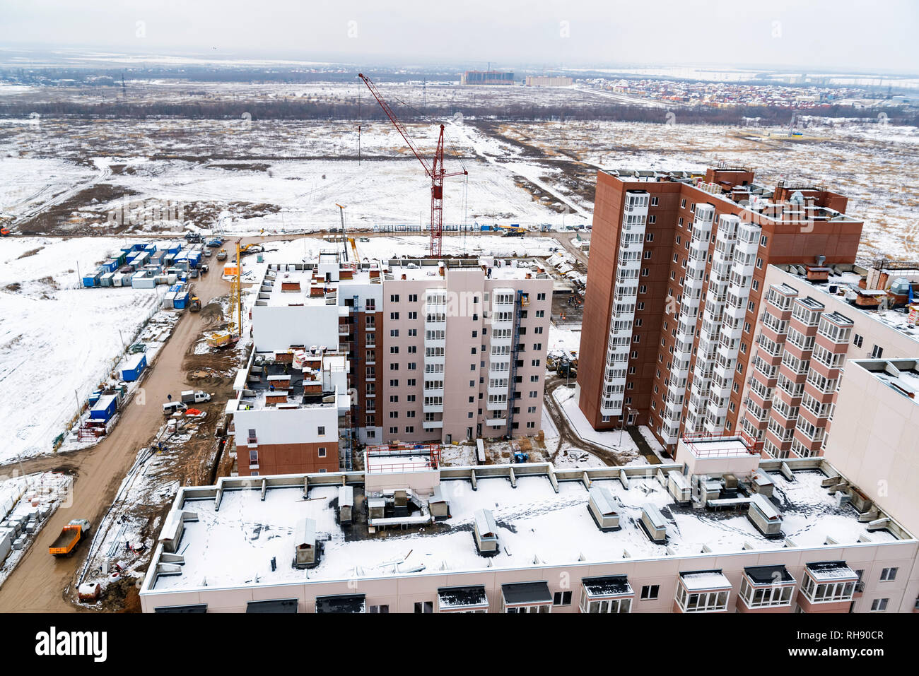 Construction of the new moden residential buildings Stock Photo - Alamy