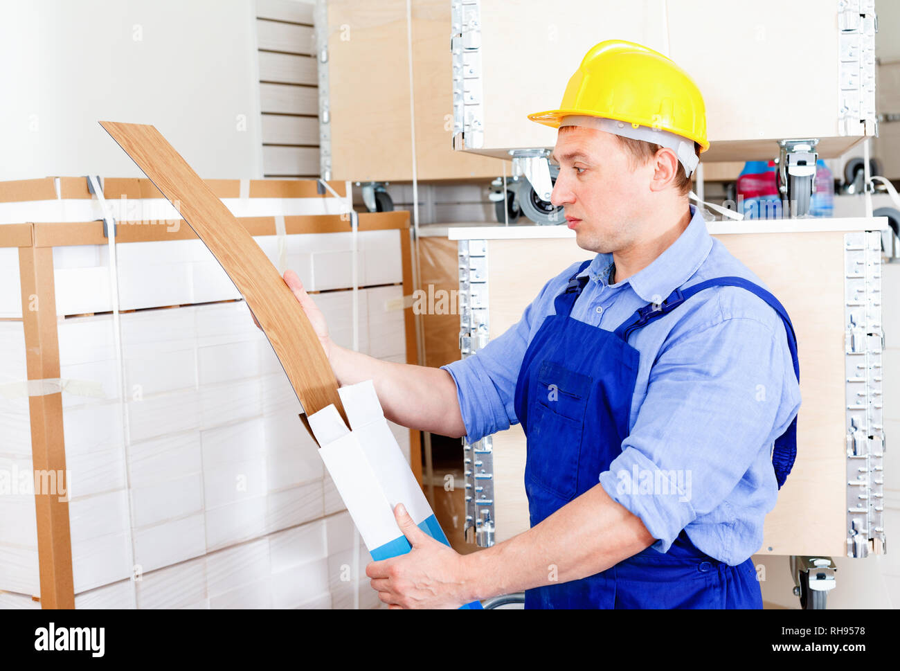 Confident diligent positive builder hi-res stock photography and images ...
