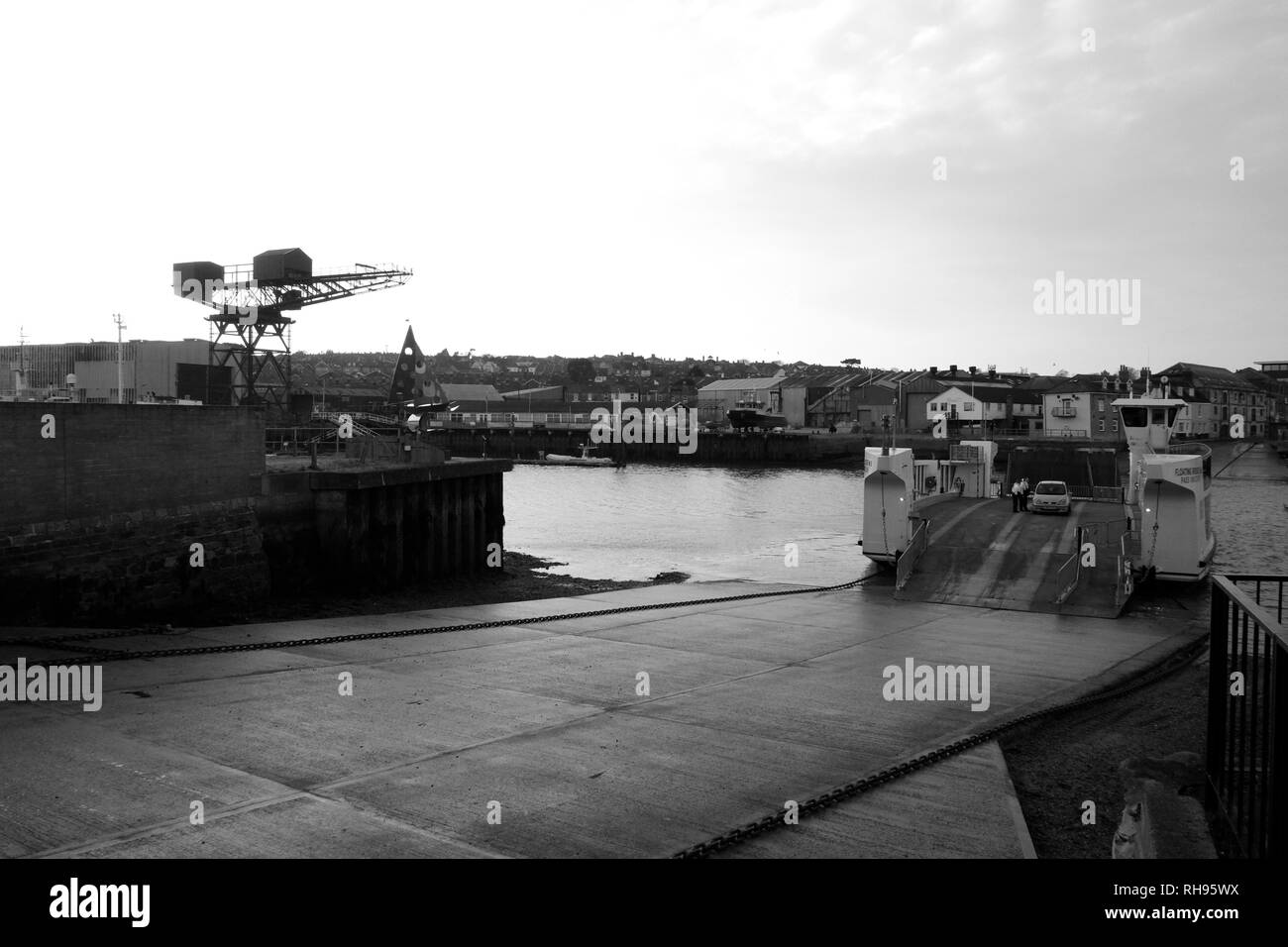 The Floating Bridge Chain Ferry, River Medina, East Cowes, Isle of ...