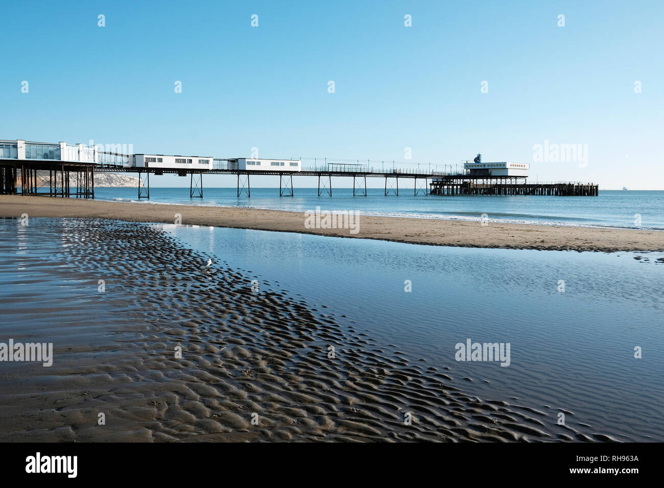 Sandown Pier, Sandown, Isle of Wight, England, UK Stock Photo - Alamy