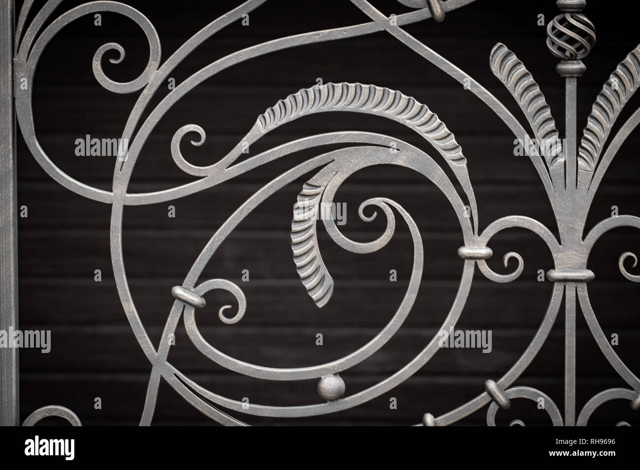 The fragment of forged metal products. close-up Stock Photo - Alamy
