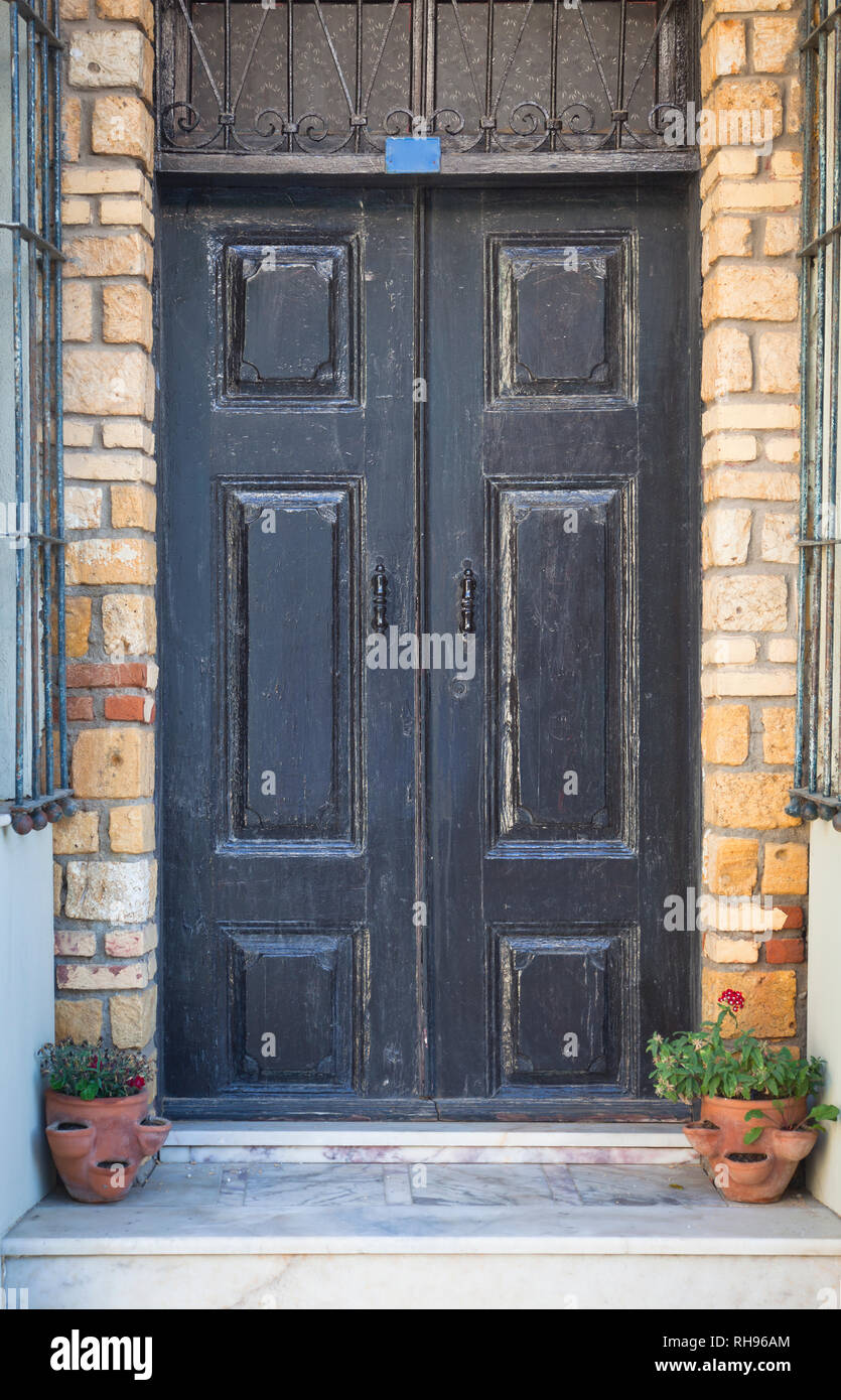 Wooden Door Background Stock Photo - Alamy