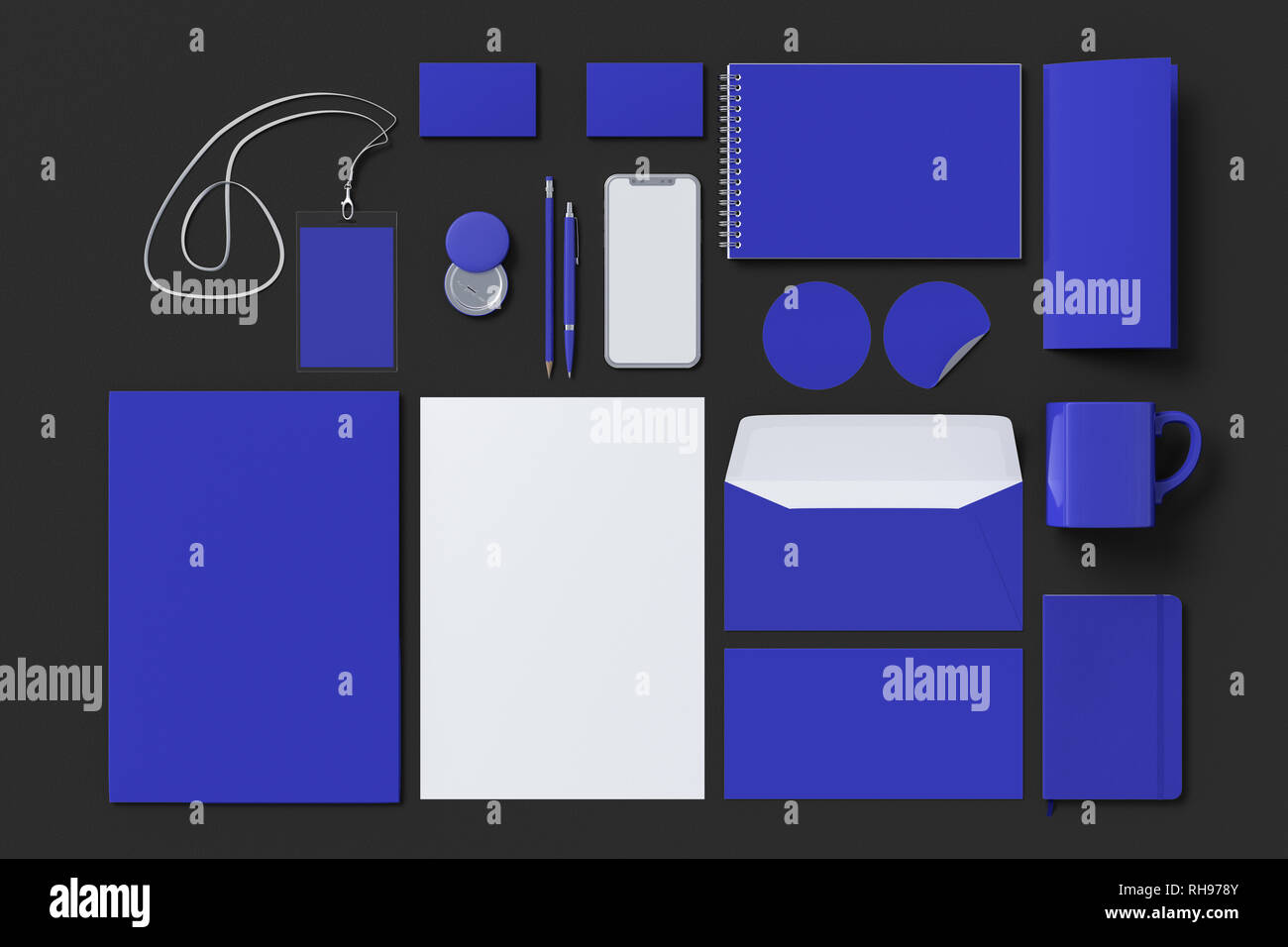Blue letterhead background hi-res stock photography and images - Alamy