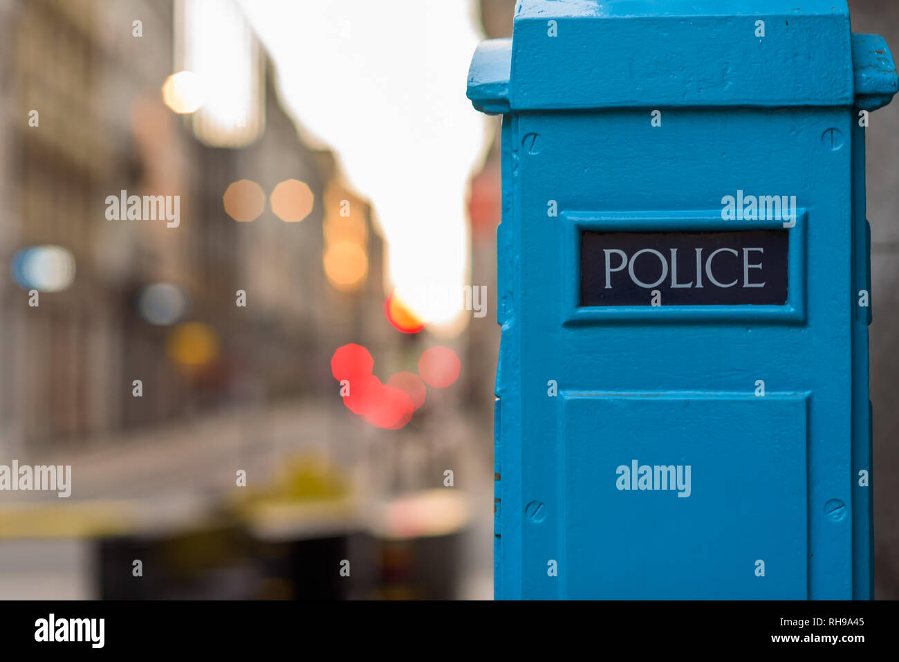 Police box design hi-res stock photography and images - Alamy