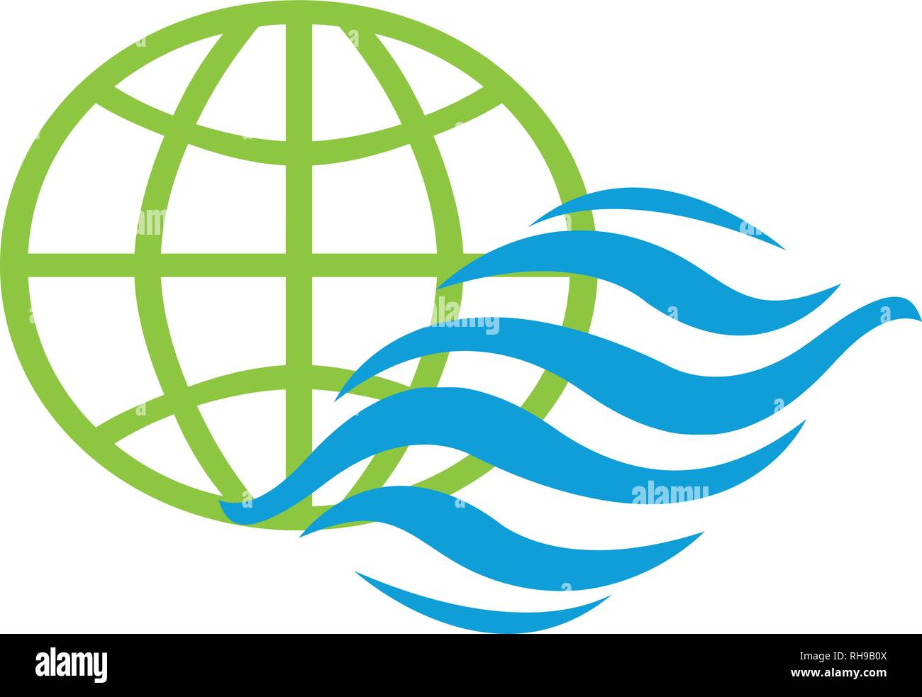 Earth, Globe, Waves, Symbol, Logo, Vector Stock Vector Image & Art - Alamy