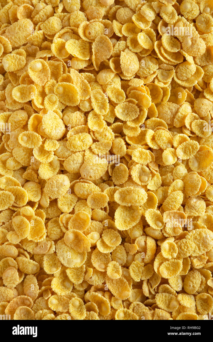 Corn flakes background Stock Photo - Alamy
