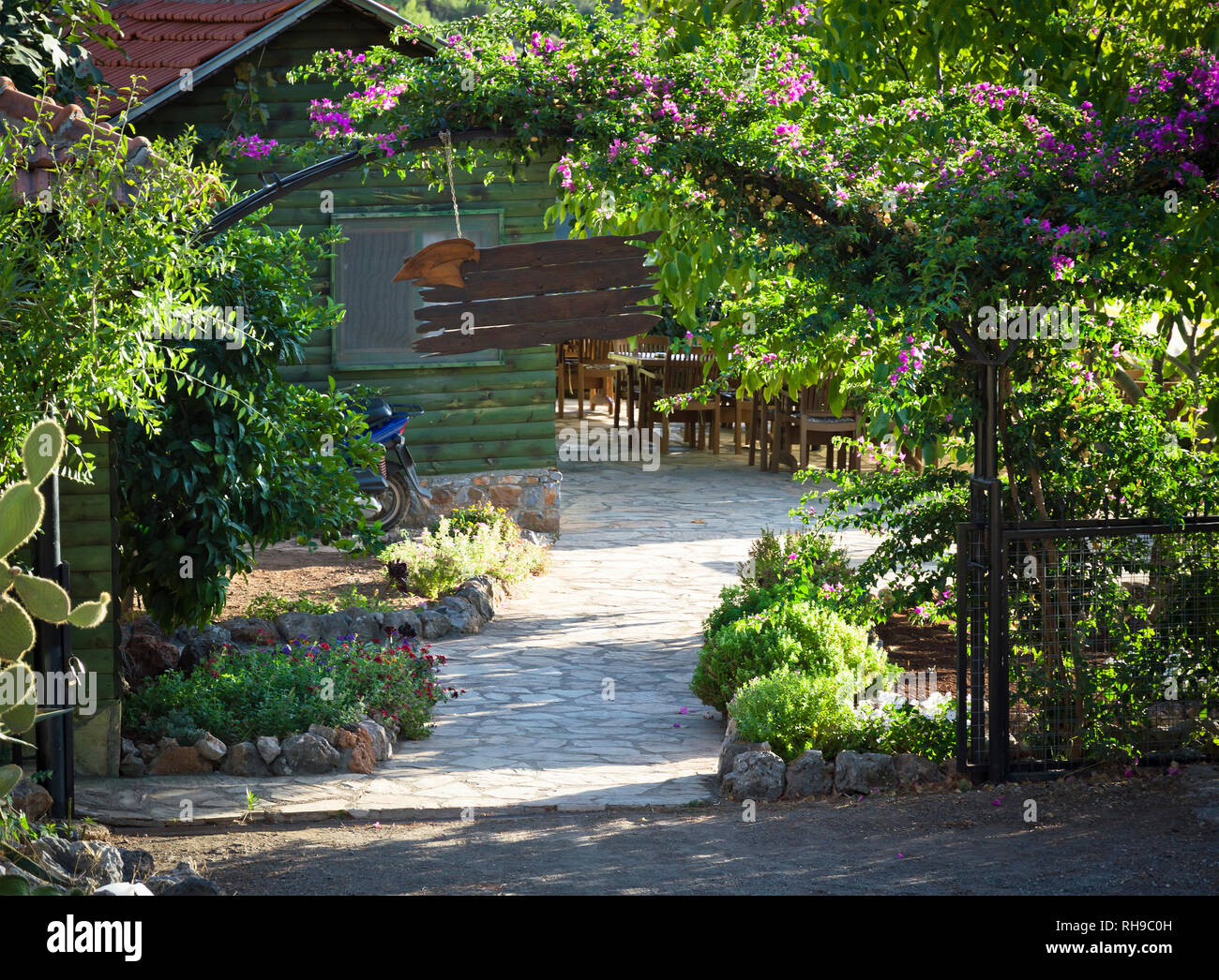 Entrance of Cafe Stock Photo - Alamy