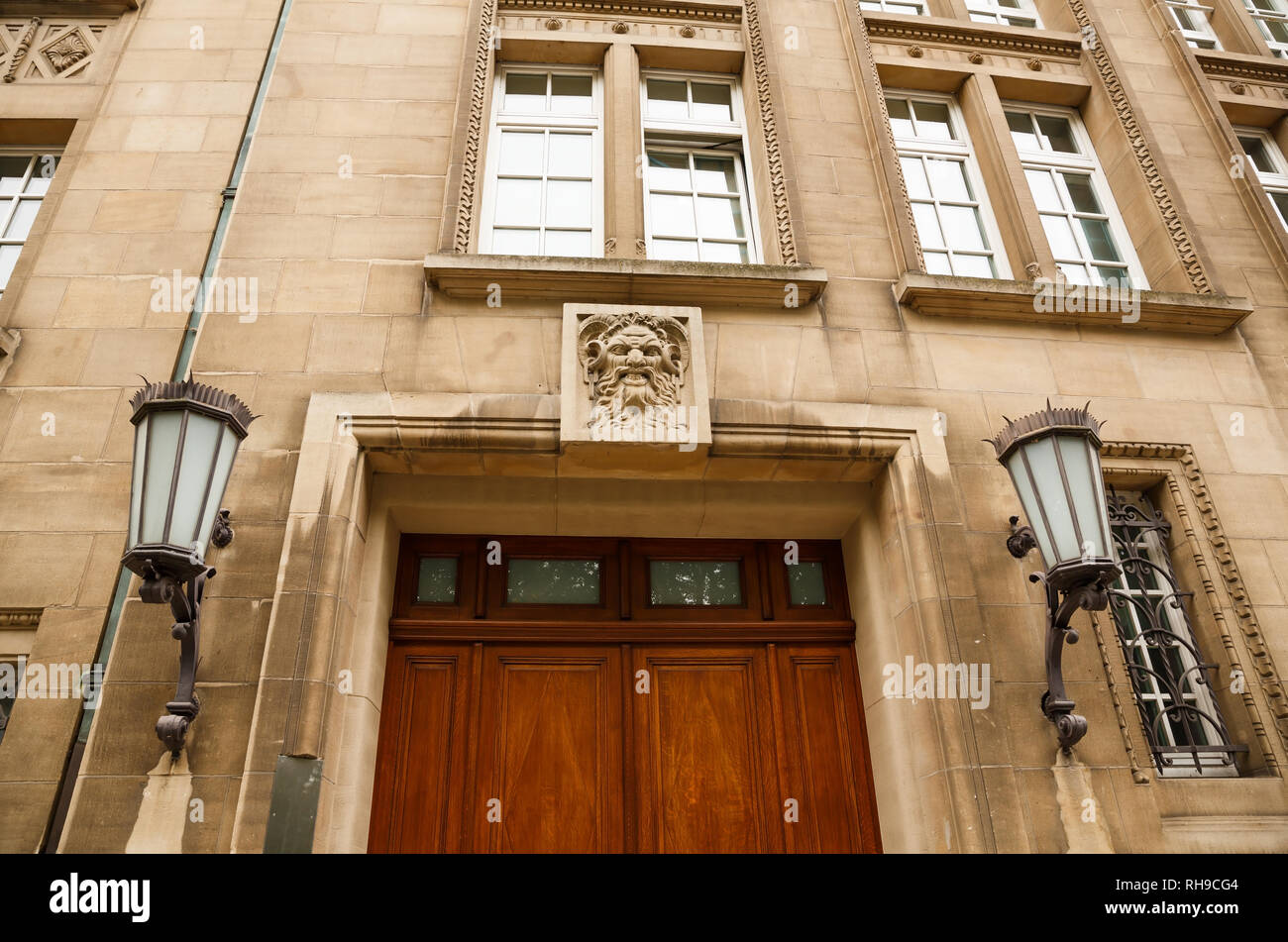 The Headquarters of The Spuerkees, State savings Bank in Luxembourg ...