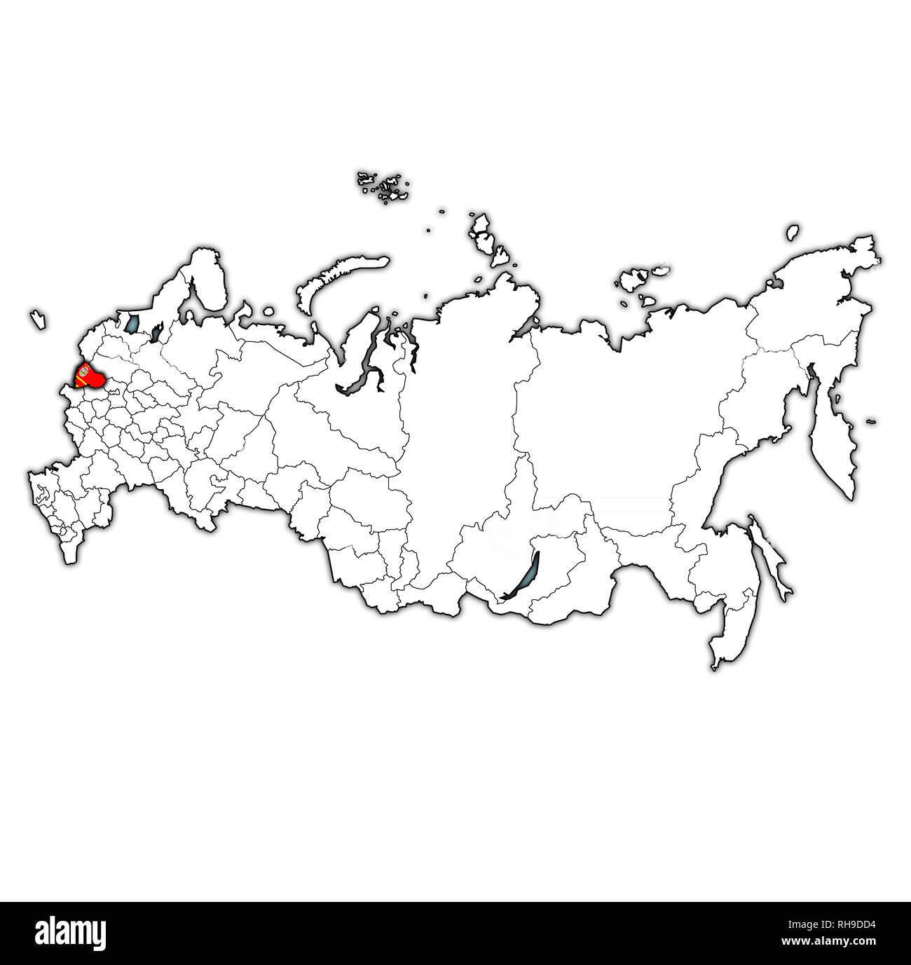 Flag of the smolensk administrative district Cut Out Stock Images ...