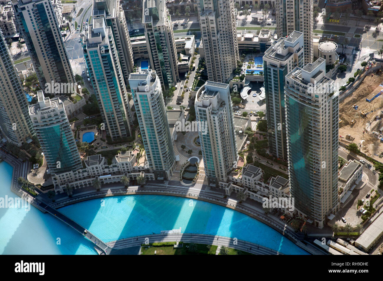 City view of Dubai from Burj Khalifa Stock Photo - Alamy