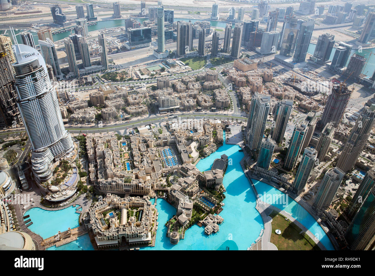 City view of Dubai from Burj Khalifa Stock Photo - Alamy