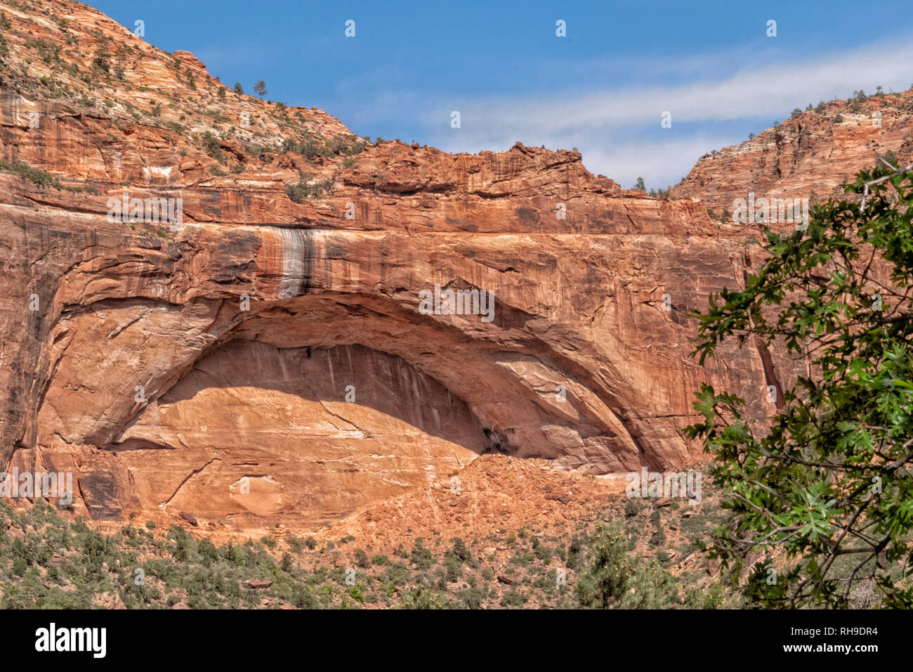 Zion National Park, arch closeup Stock Photo - Alamy