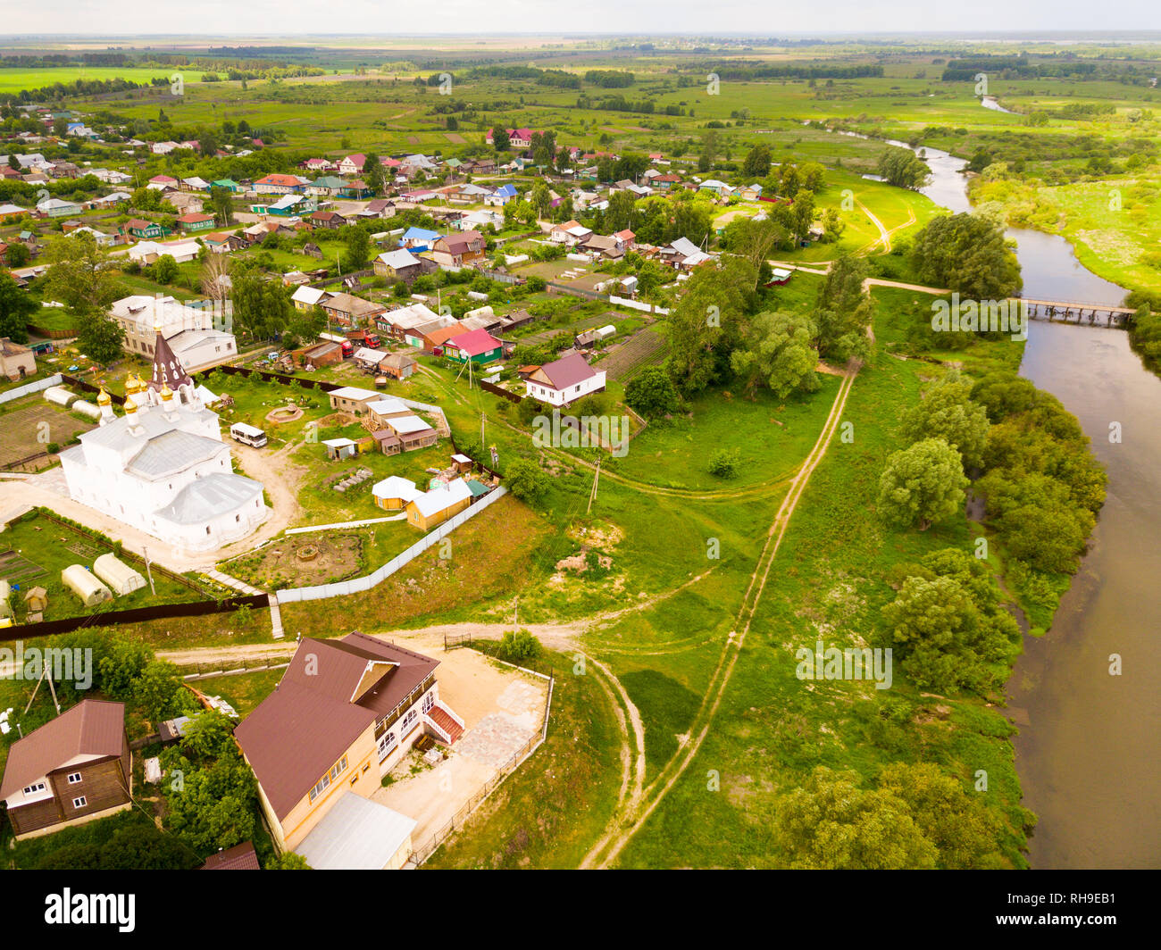 View on villages of Vladimir region in the Russia Stock Photo - Alamy