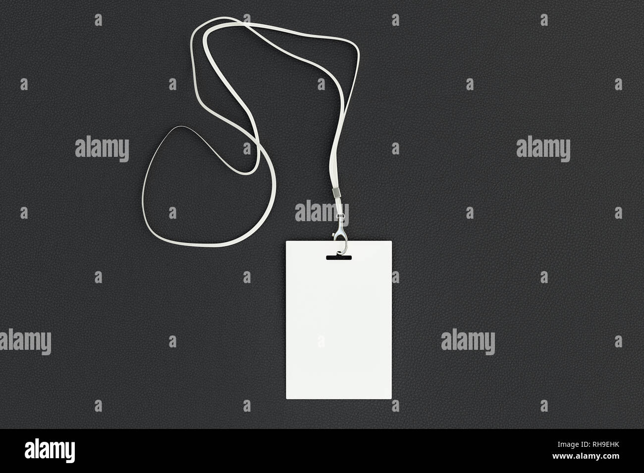 Blank identity id card on black background Stock Photo - Alamy