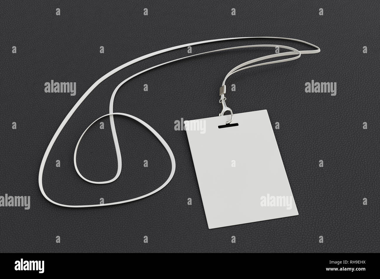 Blank identity id card on black background Stock Photo - Alamy