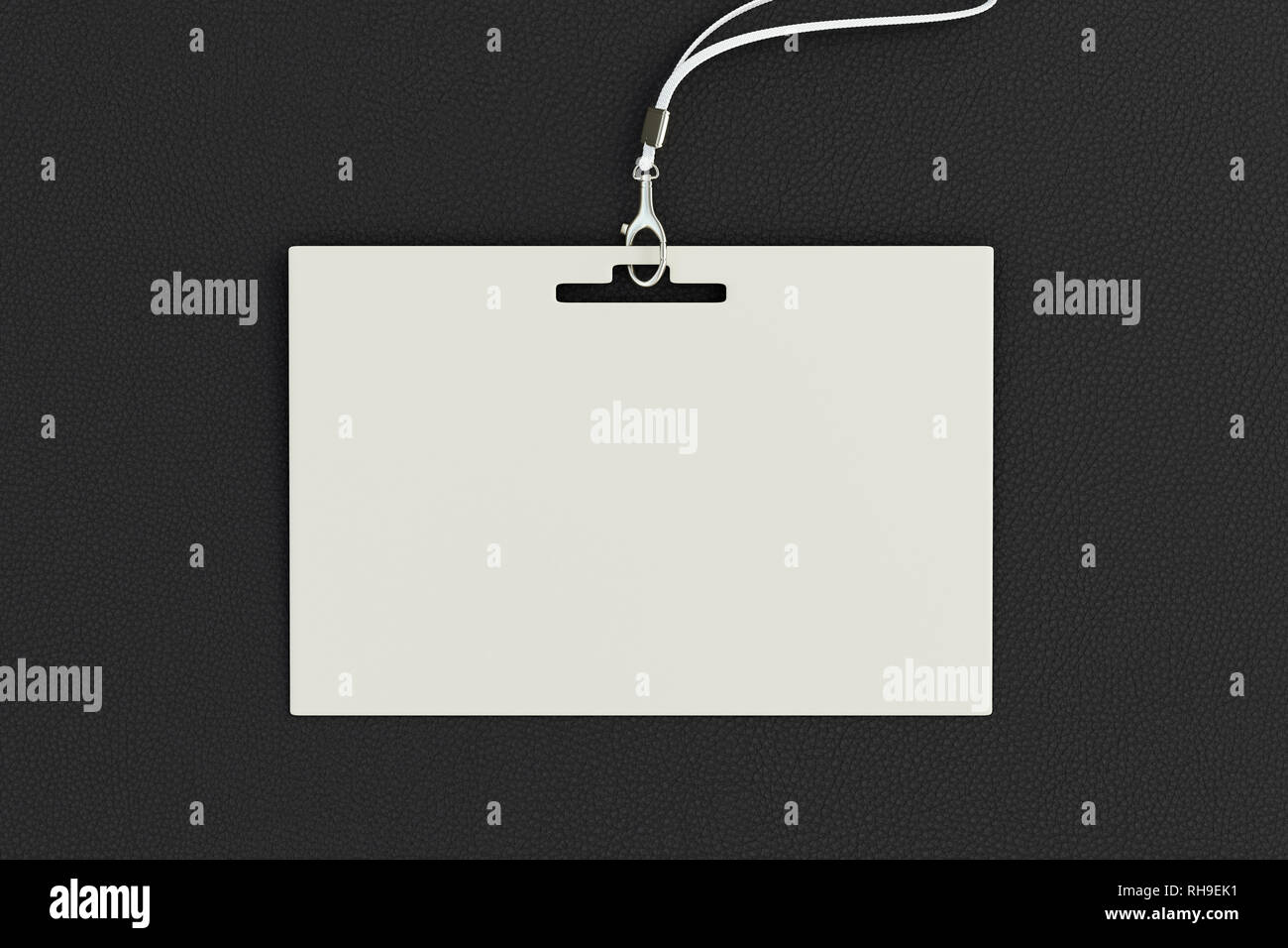 Blank horizontal identity id card on black background Stock Photo - Alamy
