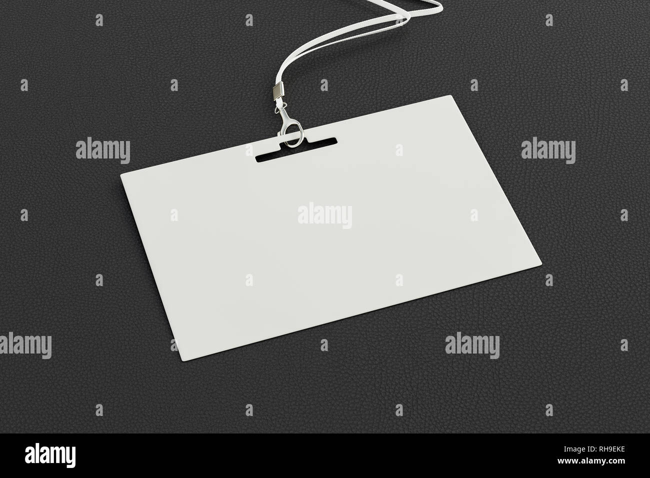 Blank horizontal identity id card on black background Stock Photo - Alamy