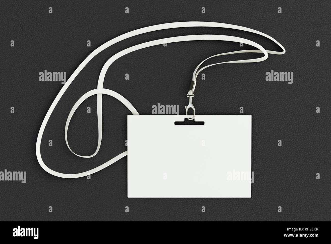 Blank identity id card on black background Stock Photo - Alamy