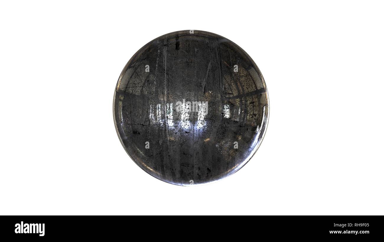 3d rendering of a shpere with structure isolated on a white background ...