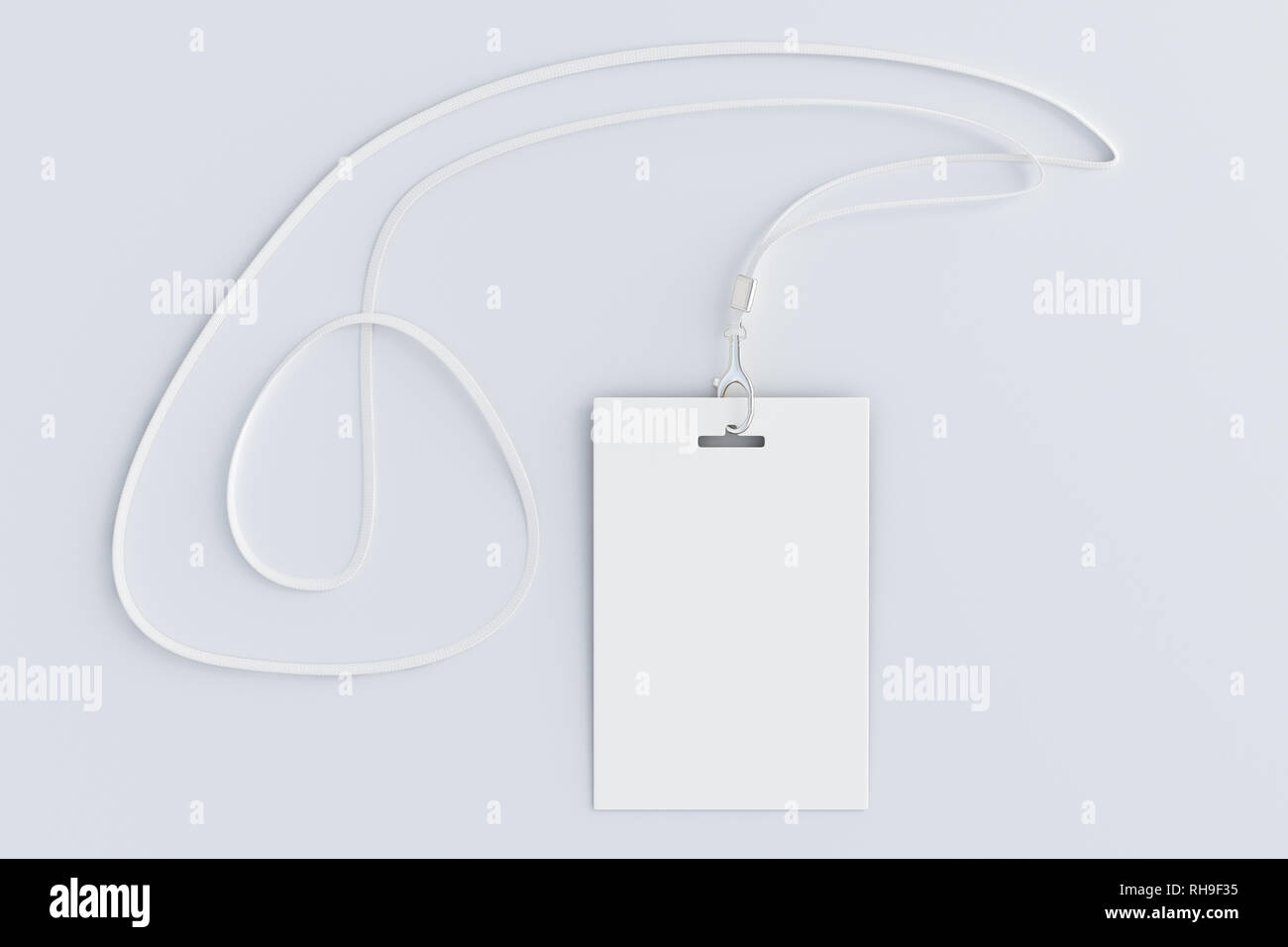 Blank identity id card on white background Stock Photo - Alamy