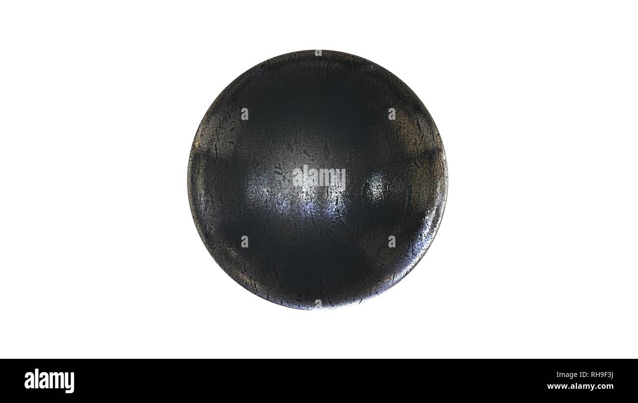 3d rendering of a shpere with structure isolated on a white background ...