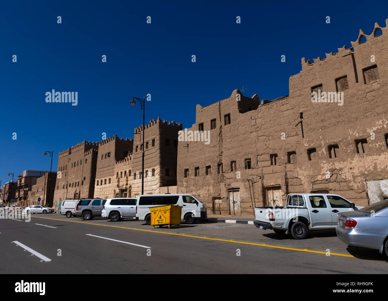 Last traditional mud houses in the city center, Najran Province, Najran ...
