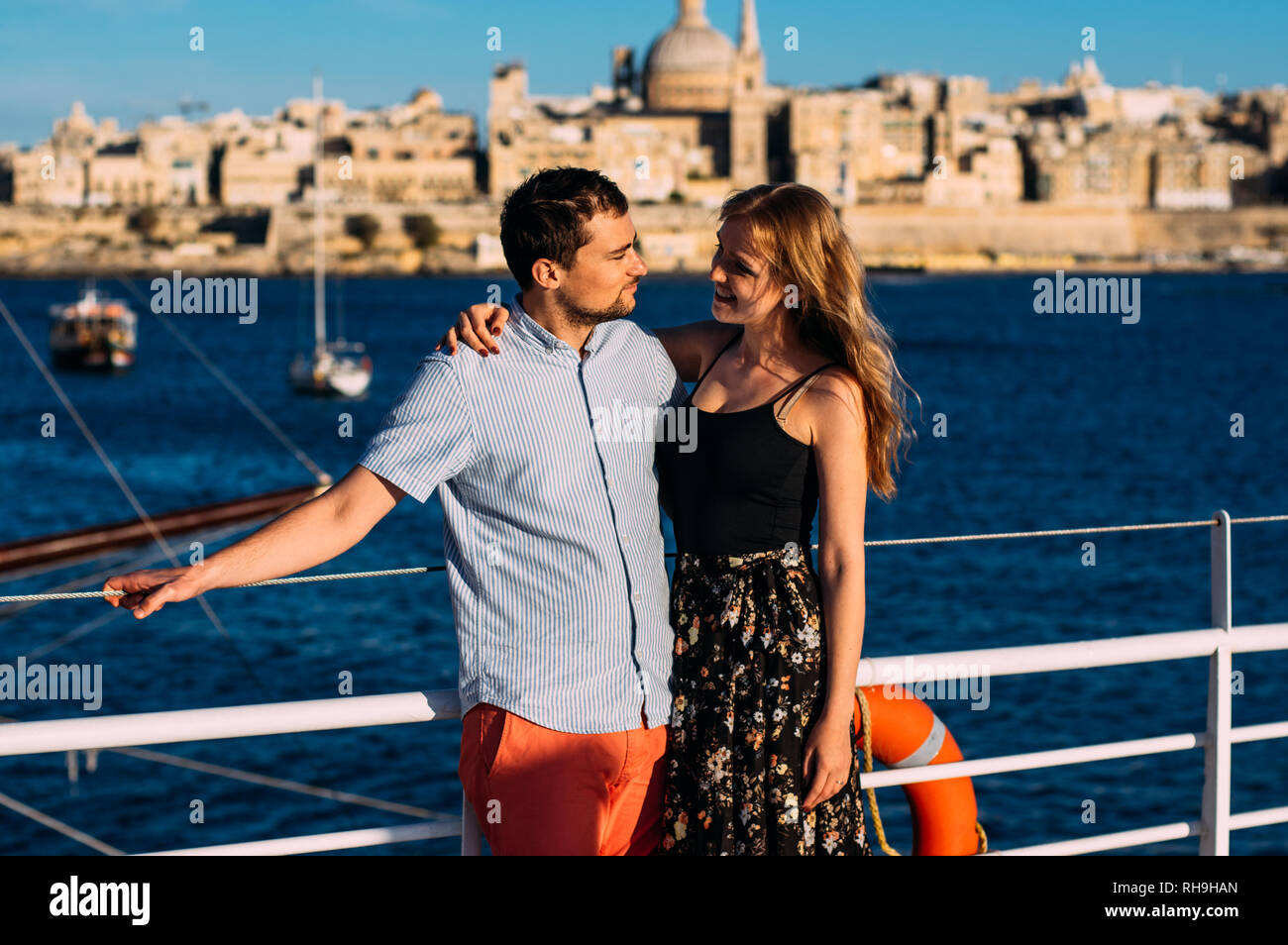 Old man boat malta hi-res stock photography and images - Alamy