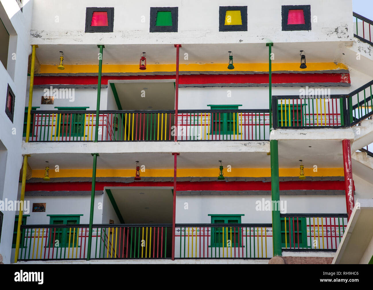 New hotel with traditional asiri design, Asir province, Khamis Mushait ...