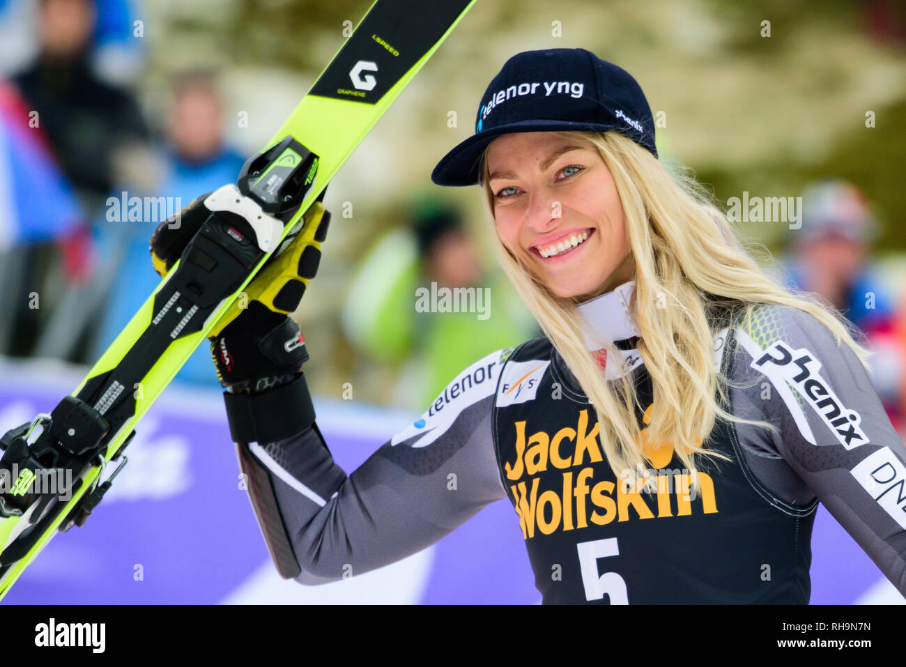 Maribor, Slovenia. 01st Feb, 2019. Ragnhild Mowinckel of Norway on the ...