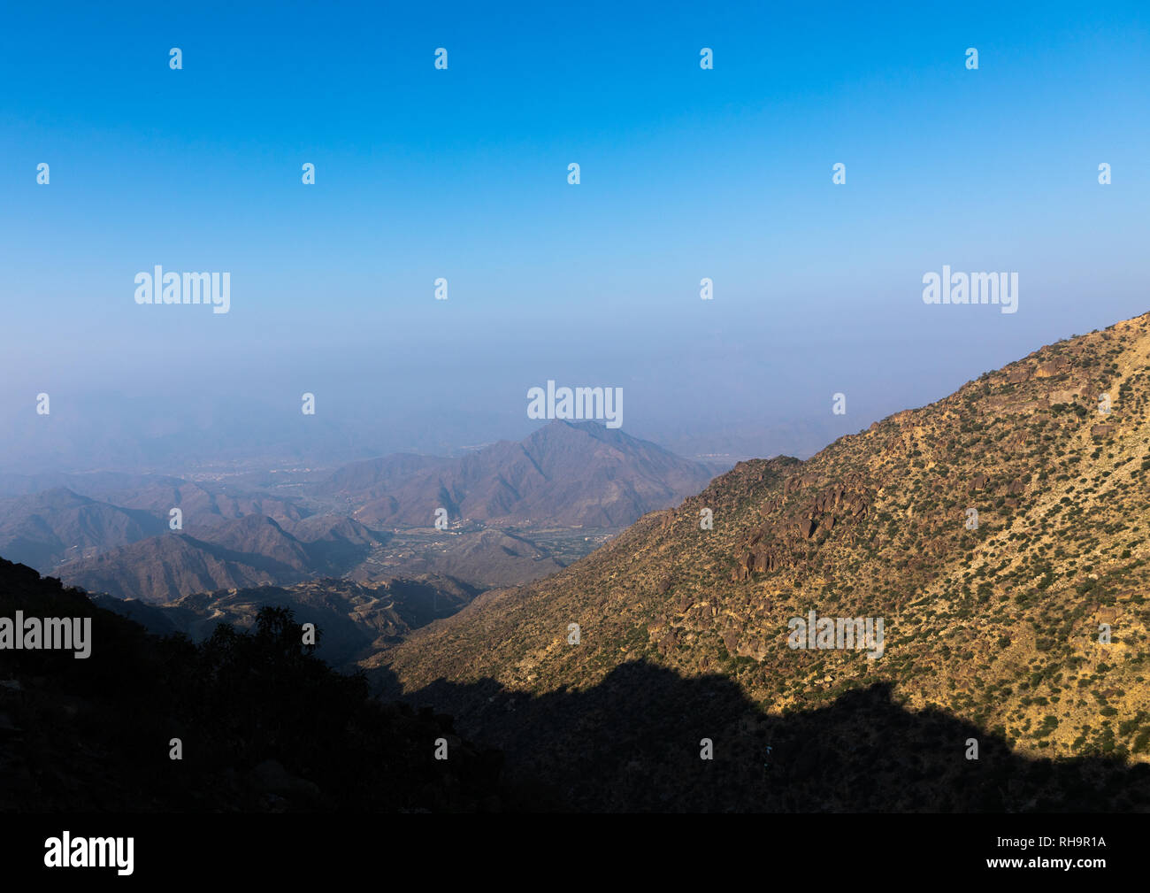 Mountainous landscape, Al-Bahah region, Biljurashi, Saudi Arabia Stock ...
