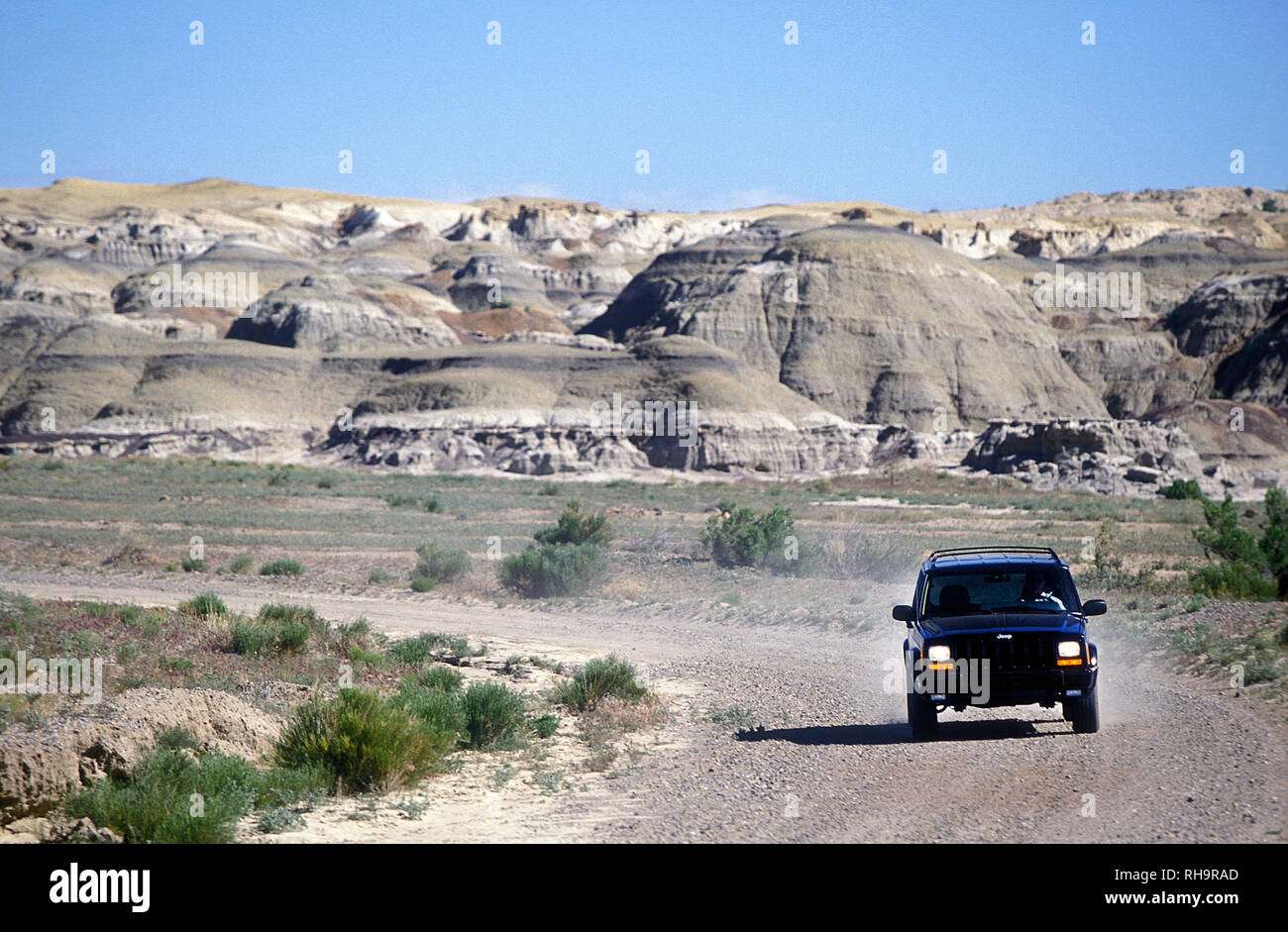 Jeep cherokee driving in the four corners region of Southwest USA Stock ...