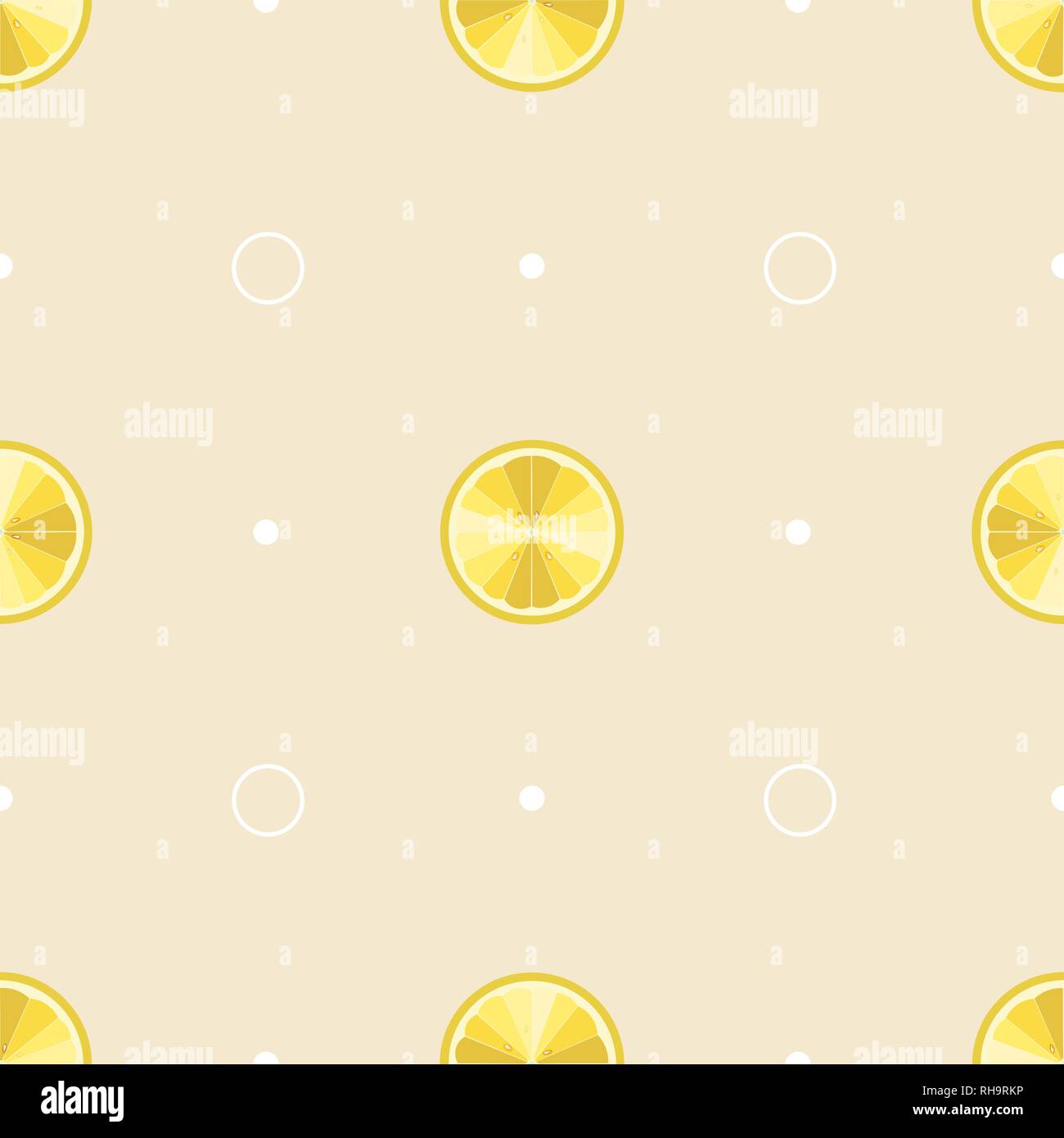 abstract sliced lemon vector seamless pattern background.10 eps Stock Vector Image & Art - Alamy