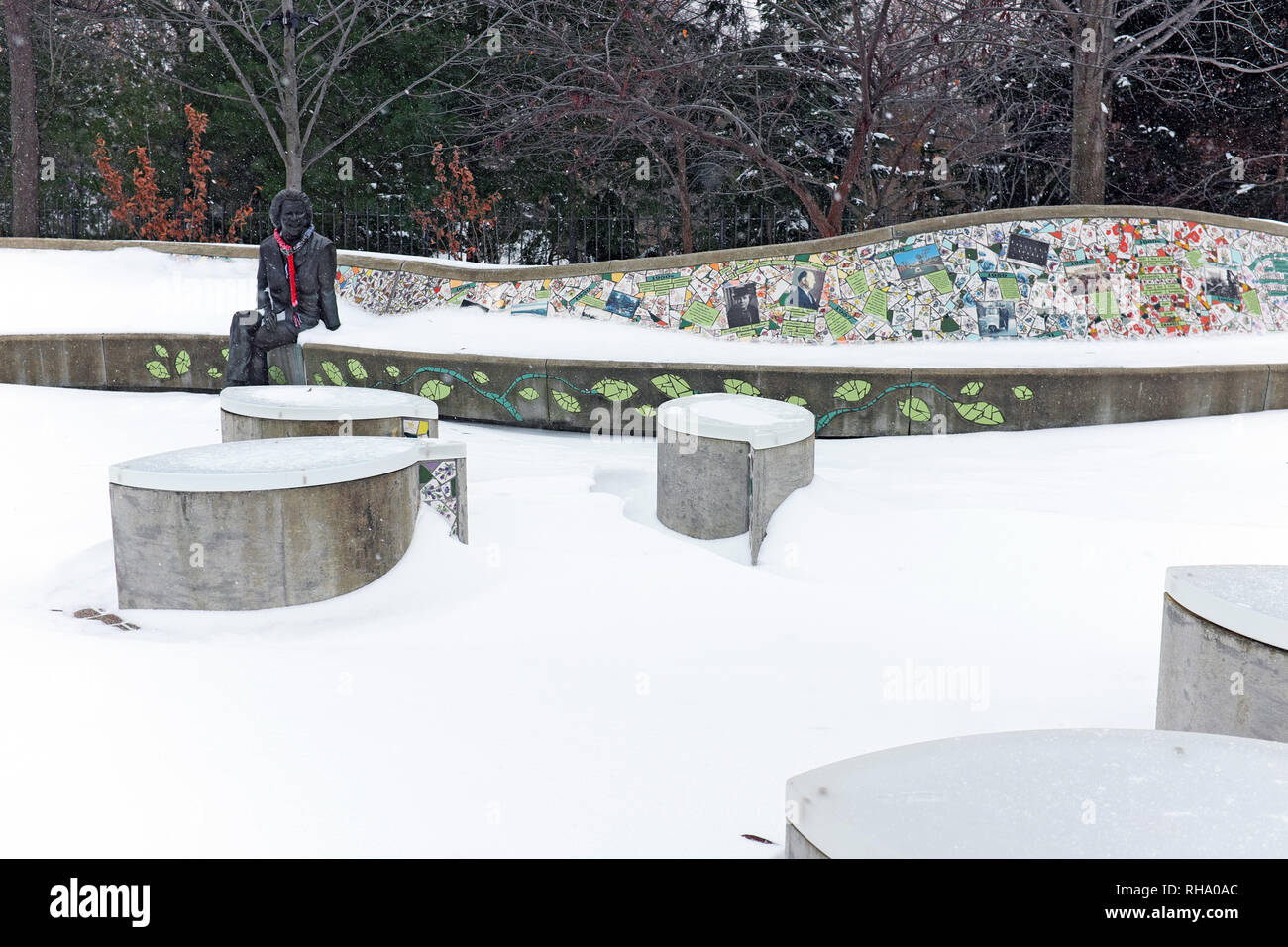 Cleveland snowy landscape hi-res stock photography and images - Alamy