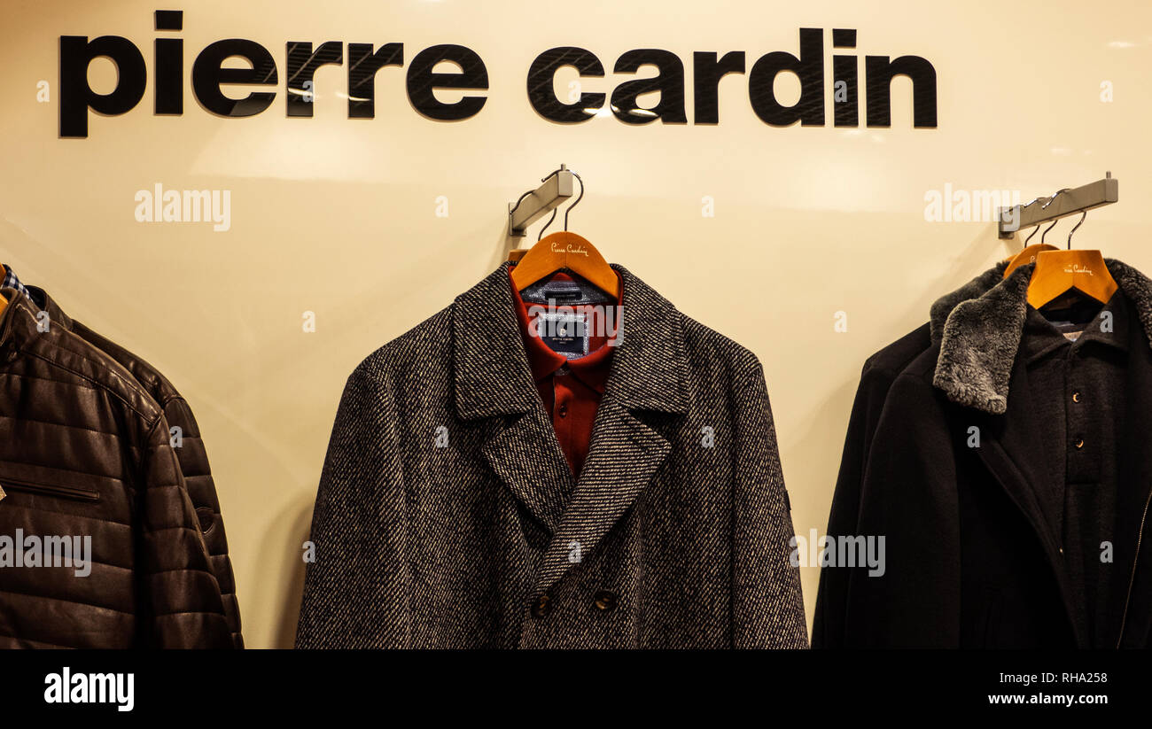 Pierre Cardin store in the mall Globus Stock Photo - Alamy