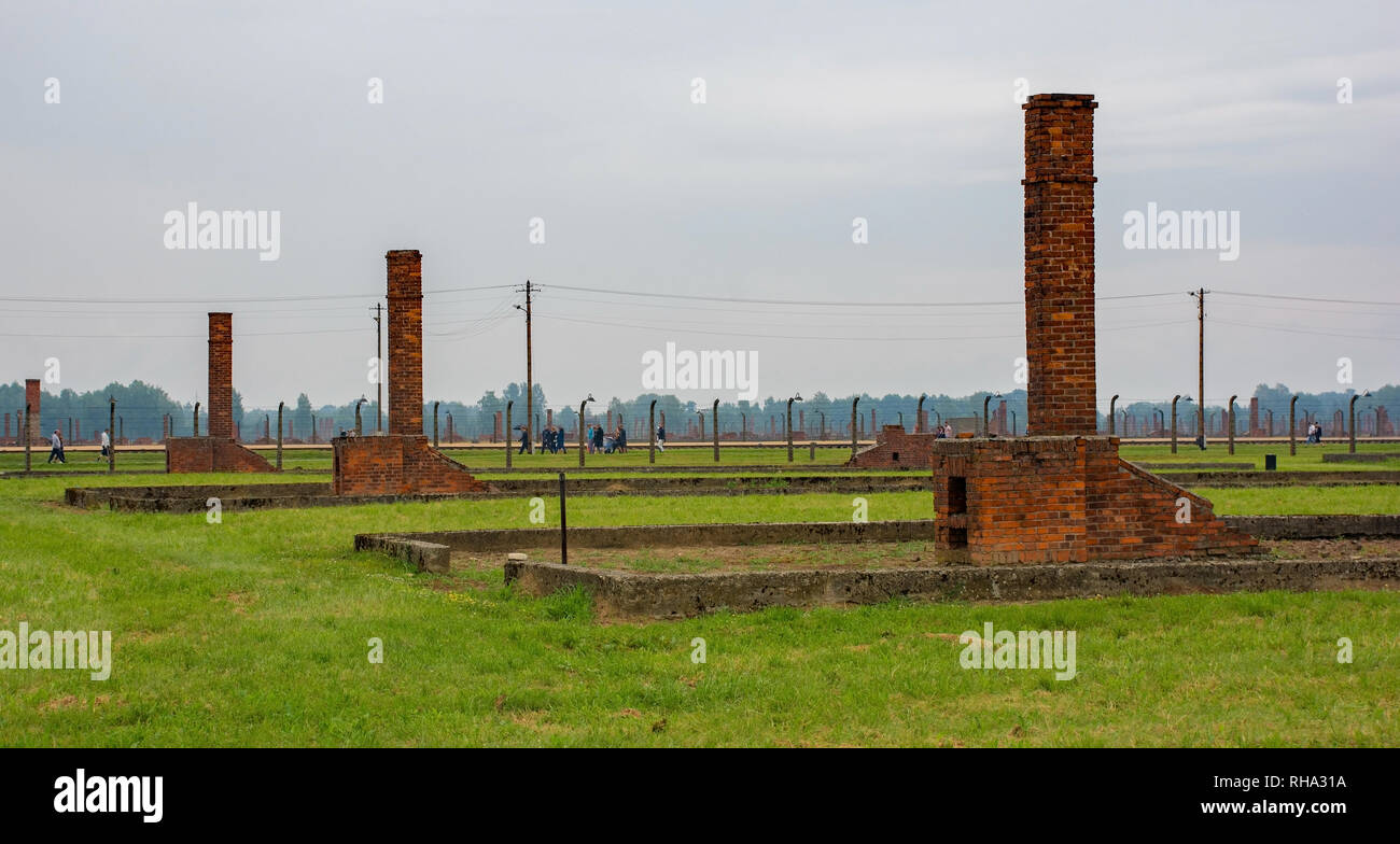 Chimneys auschwitz concentration camp hi-res stock photography and ...