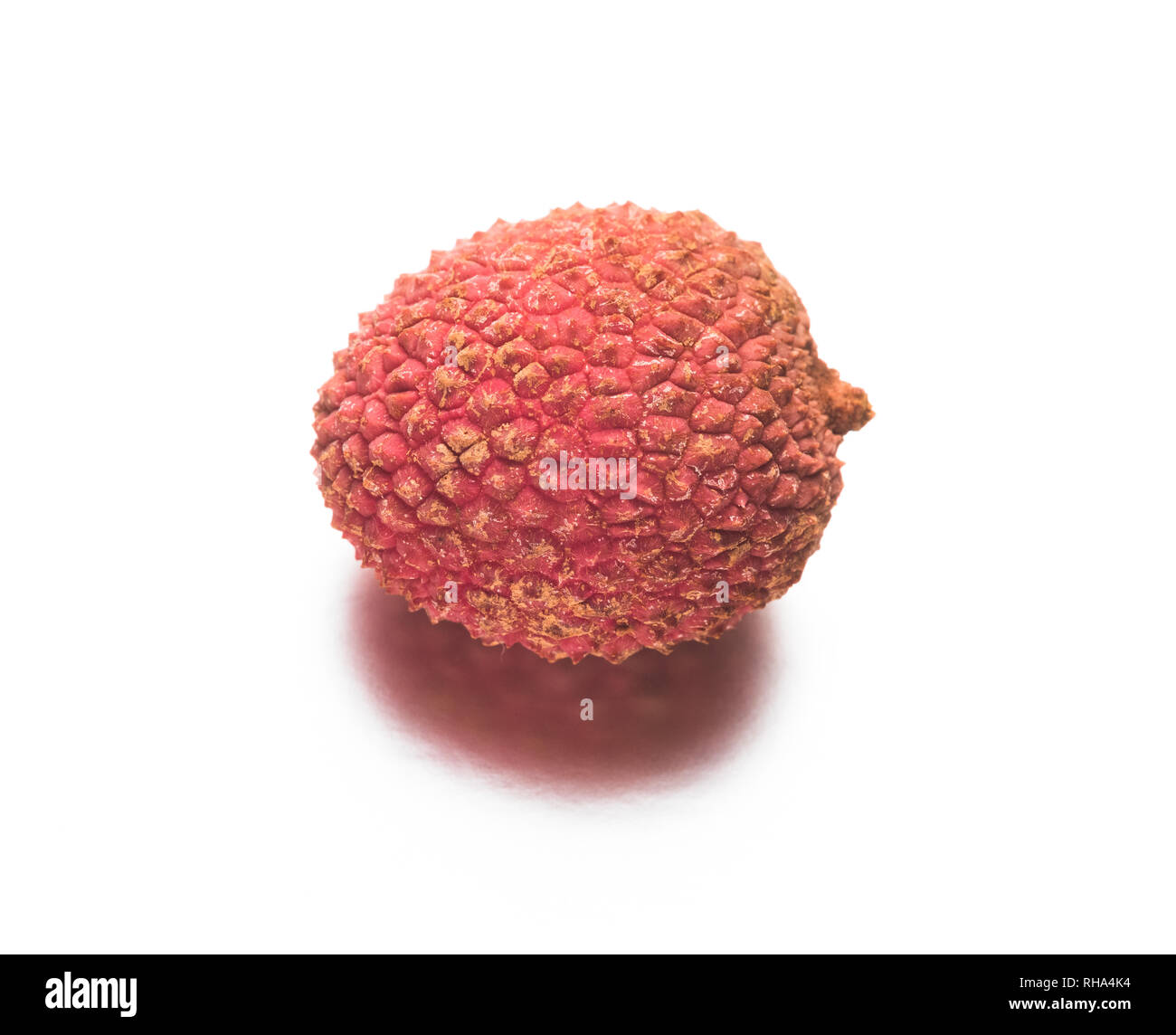 Fresh lychees on a white background with a shadow Stock Photo - Alamy