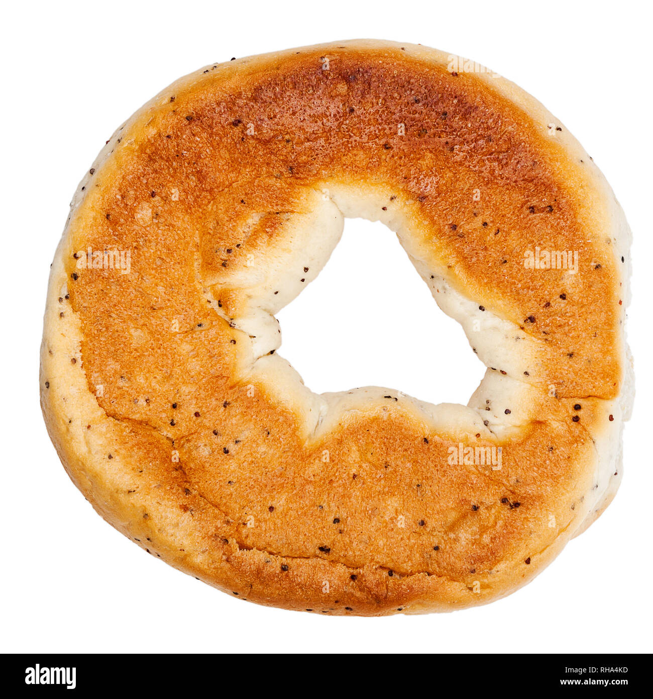 Fresh bagel isolated on a white background Stock Photo - Alamy